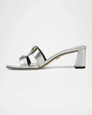 Veronica Beard 55mm Via Metallic Sandals