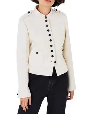 Mint Velvet Button Detailed Jackets For Women