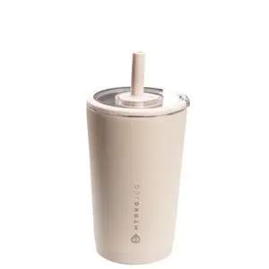 HYDROJUG Everyday Tumblerceramic-lined Insulated Tumbler With Straw And Soft-touch Lid - Dune