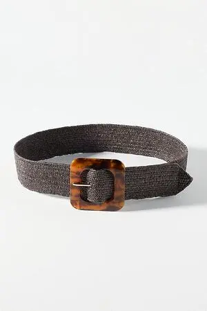 Anthropologie Raffia Waist Belt - Brown/natural