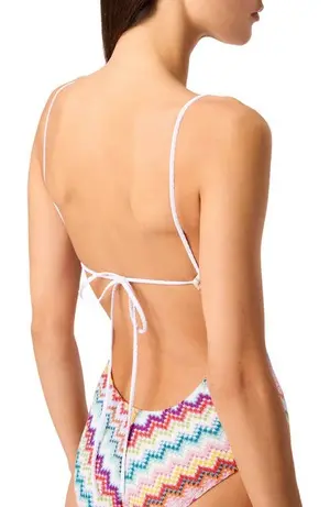 Missoni Lamé Viscose One-piece Swimsuit - Multicoloured