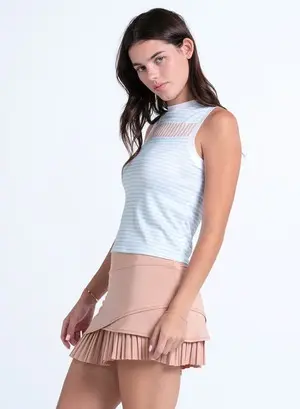 Lucky In Love Striped Muscle Tank