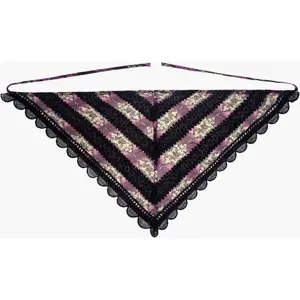 Anna Sui Cameo Stripe Headscarf - Orchid