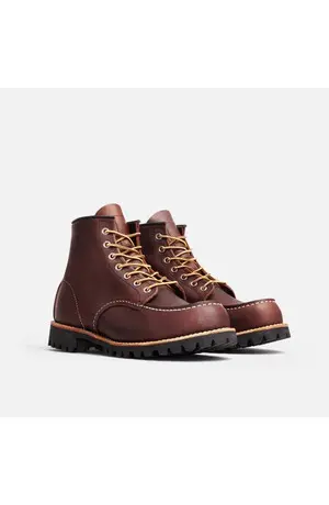 Red Wing Roughneck Leather Boots - Briar Oil Slick