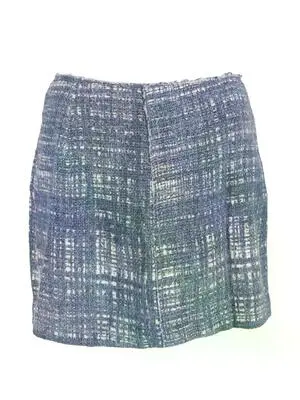 Prada Tweed-texture A-line Mini Skirt