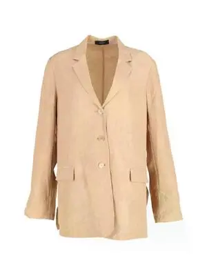 JOSEPH Jace Crinkled Single-breasted Blazer