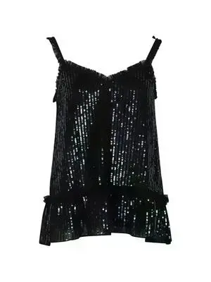 Alice + Olivia Sequin Sleeveless Top