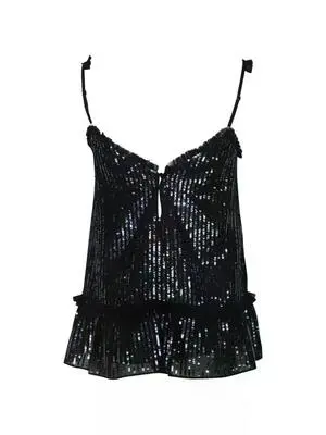 Alice + Olivia Sequin Sleeveless Top