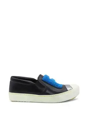 Fendi Leather Slip-on Sneakers