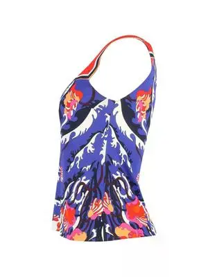 Emilio Pucci Printed Sleeveless Blouse