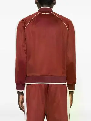 WALES BONNER Logo Stripe Jersey Track Jacket - Red
