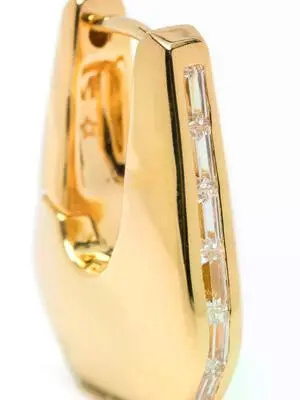 MISSOMA Small Lucy Williams Arco Pavé Hoop Earrings