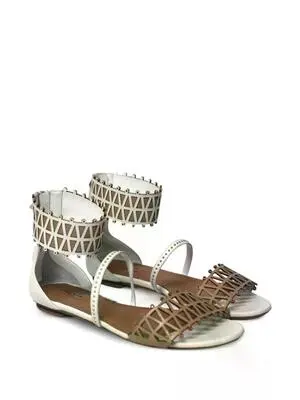 Alaïa Ankle-cuff Laser-cut Sandals