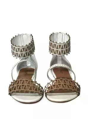 Alaïa Ankle-cuff Laser-cut Sandals