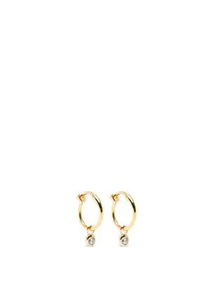 MISSOMA Tennis Charm Mini Hoop Earrings - Gold