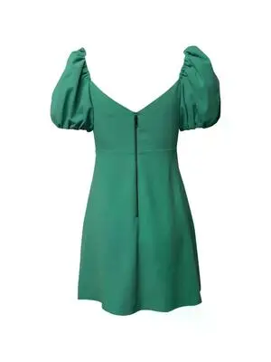 Alice + Olivia Puff-sleeve Flared Dress
