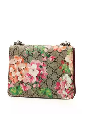 Gucci Small Gg Supreme Blooms Dionysus Crossbody Bag - Brown