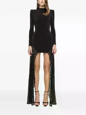 NISSA Lace-trim Mini Dress