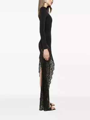NISSA Lace-trim Mini Dress
