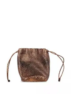Bottega Veneta Drawstring Leather Clutch