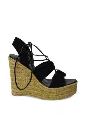 Saint Laurent Platform Wedge Espadrilles