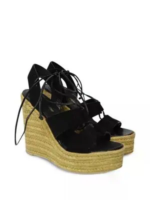 Saint Laurent Platform Wedge Espadrilles