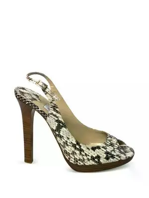 JIMMY CHOO Peep-toe Slingback Pumps