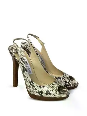 JIMMY CHOO Peep-toe Slingback Pumps