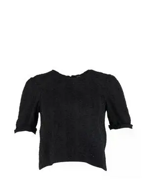 Maje Textured Crop Top