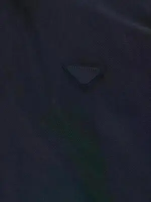 Prada Logo-triangle Polo Shirt - Blue