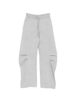 Patrizia Pepe Oversized Fleece Track Pants - Grey