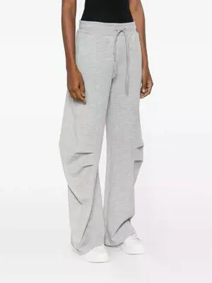 Patrizia Pepe Oversized Fleece Track Pants - Grey