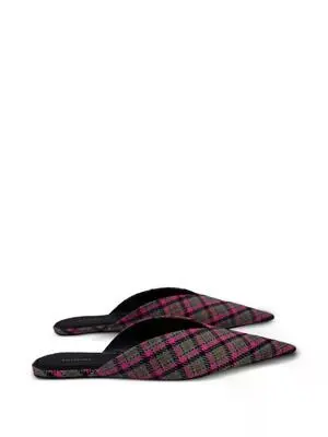 Checked Mules Clogs For Women