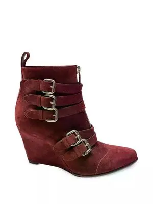 TABITHA SIMMONS Buckled Wedge Boots