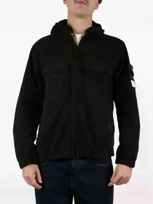 Men's Black Stone Island Jackets