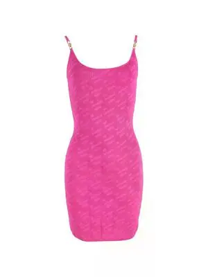 Versace La Greca Knitted Mini Dress