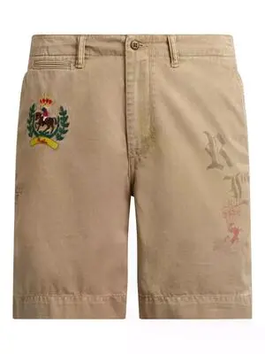 Polo Ralph Lauren Embroidered Shorts - Neutrals