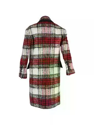Burberry Plaid Double-breasted Coat