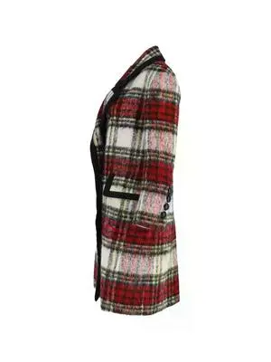 Burberry Plaid Double-breasted Coat