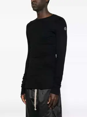 Moncler Cotton Long Sleeve Crew Neck T-shirt