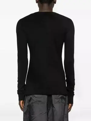 Moncler Cotton Long Sleeve Crew Neck T-shirt