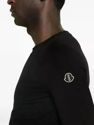 Moncler Cotton Long Sleeve Crew Neck T-shirt