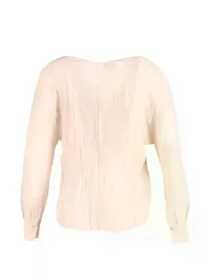 Vince Crinkled V-neck Top