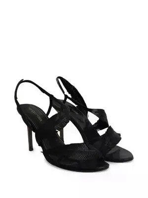 SERGIO ROSSI Leaf Strap Stiletto Sandals