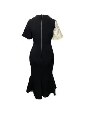 David Koma Short-sleeve Zip-fastening Midi Dress