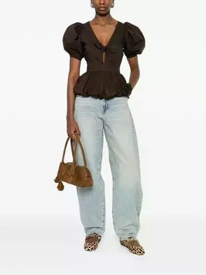 7 For All Mankind Wash Denim Jeans - Blue