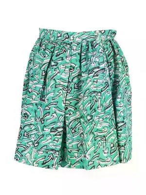 Miu Miu Arrow-pattern Mini Skirt