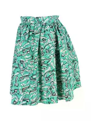 Miu Miu Arrow-pattern Mini Skirt