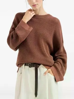 Brunello Cucinelli Long-sleeve Cotton Sweater