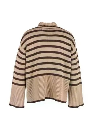 TOTEME Signature Striped Turtleneck Sweater